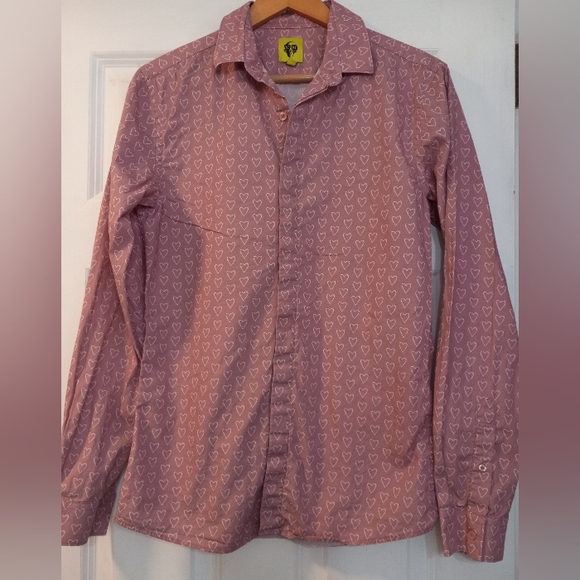 Noose & Monkey | Shirts | Dusty Pink Cotton Dress Shirt W Heartsmoose ...